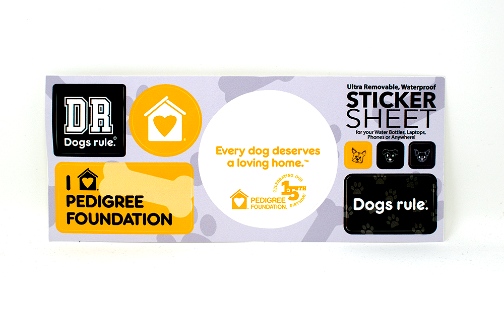 Celebration Sticker Sheet – Pedigree Foundation Dogs rule store